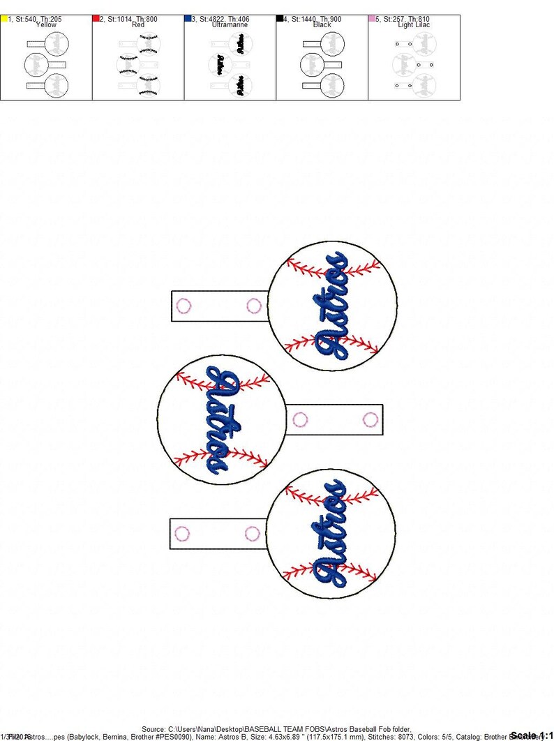 Astros Baseball in the Hoop Snap/rivet Key Fob DIGITAL - Etsy