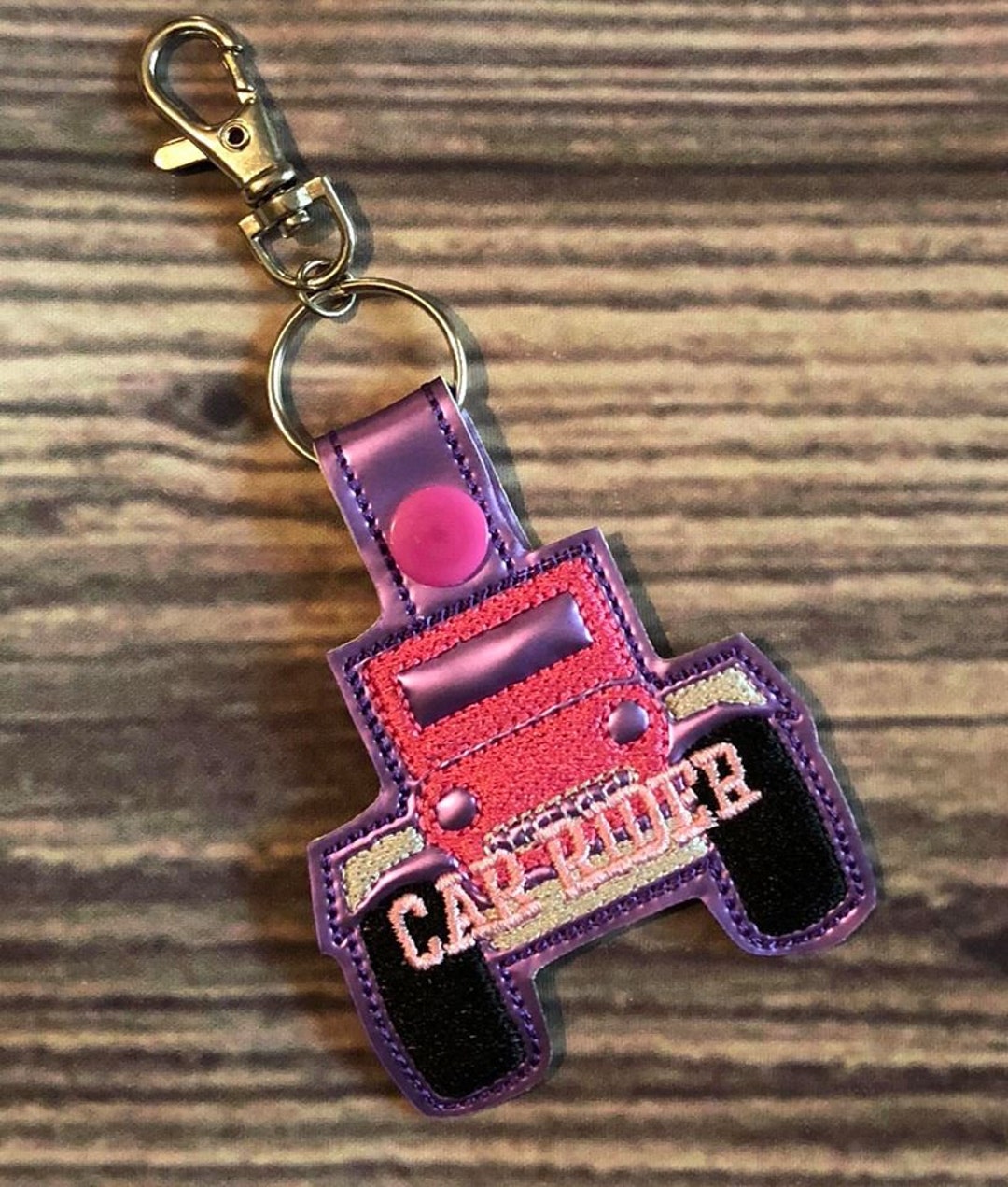 Car Rider - 4 X 4 Truck - BAG TAG- Digital Embroidery Design - Etsy