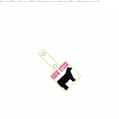 Kristin Name in the Hoop Snap/rivet Key Fob DIGITAL - Etsy