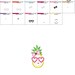 Nerdy Pineapple Applique 4 Sizes Included DIGITAL - Etsy