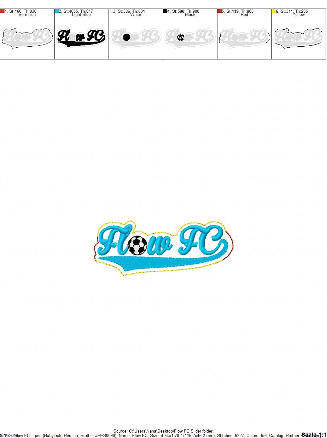 Flow FC football équipe bandeau Slip broderie numérique DESIGN - Etsy ...