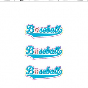 Baseball Team Headband Slip on DIGITAL Embroidery DESIGN - Etsy