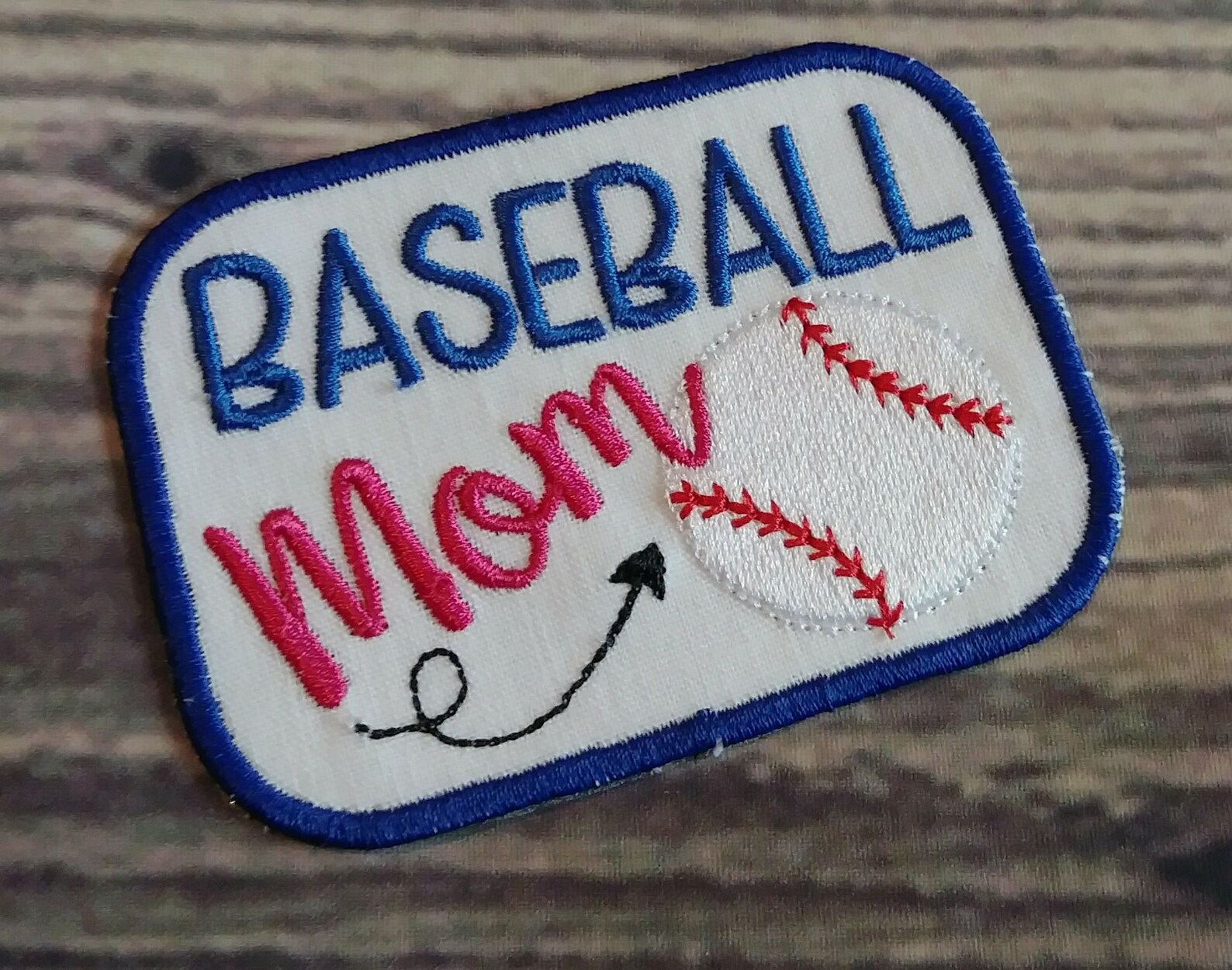 Baseball Mom Hat PATCH 2 Sizes DIGITAL Embroidery Design | Etsy