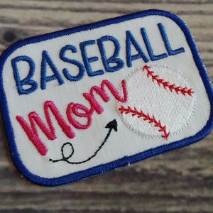 Baseball Mom Hat PATCH 2 Sizes DIGITAL Embroidery Design - Etsy