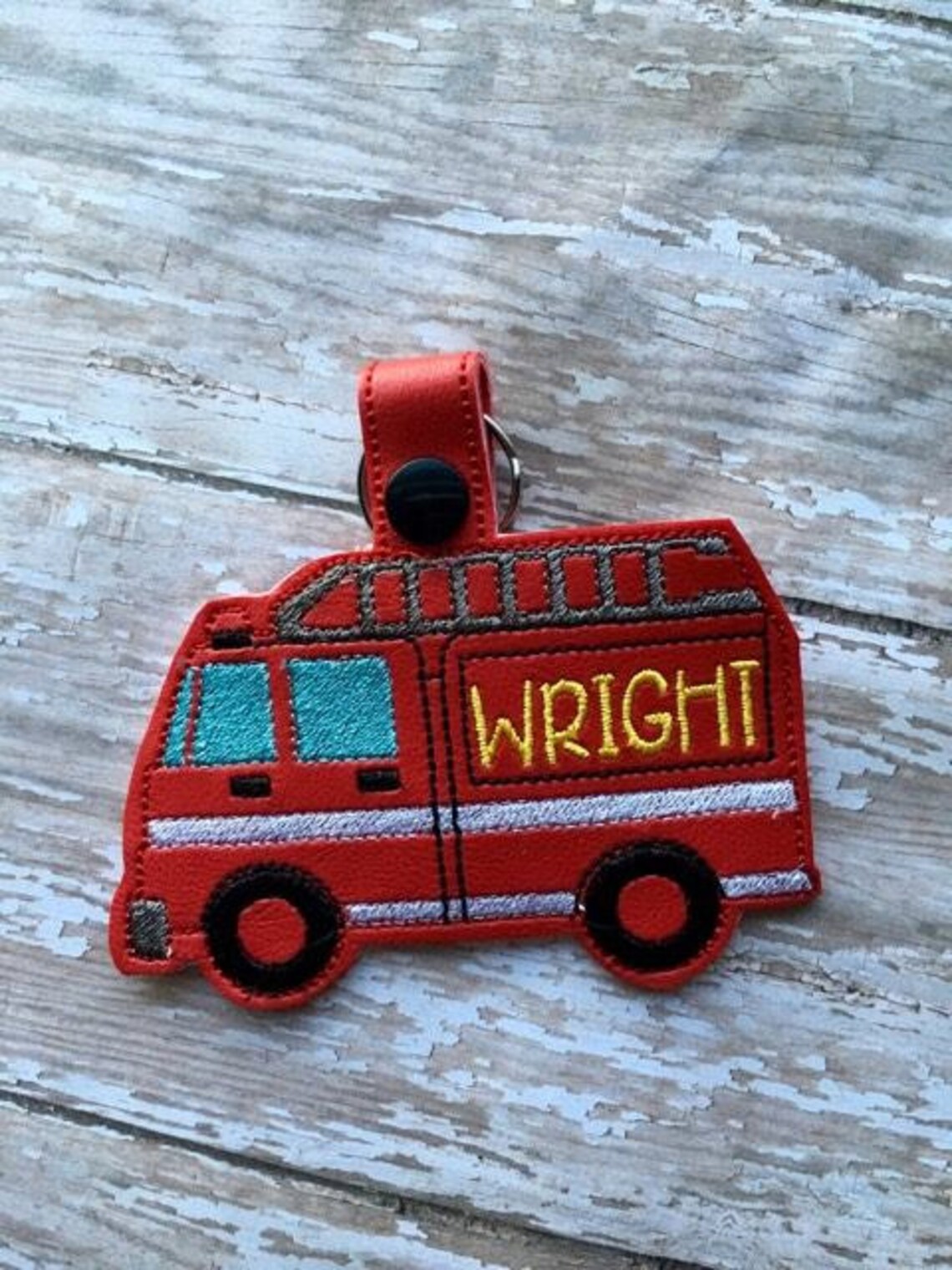 Fire Truck Bag Tag 5 X 7 ONLY Fireman Firefighter in the - Etsy