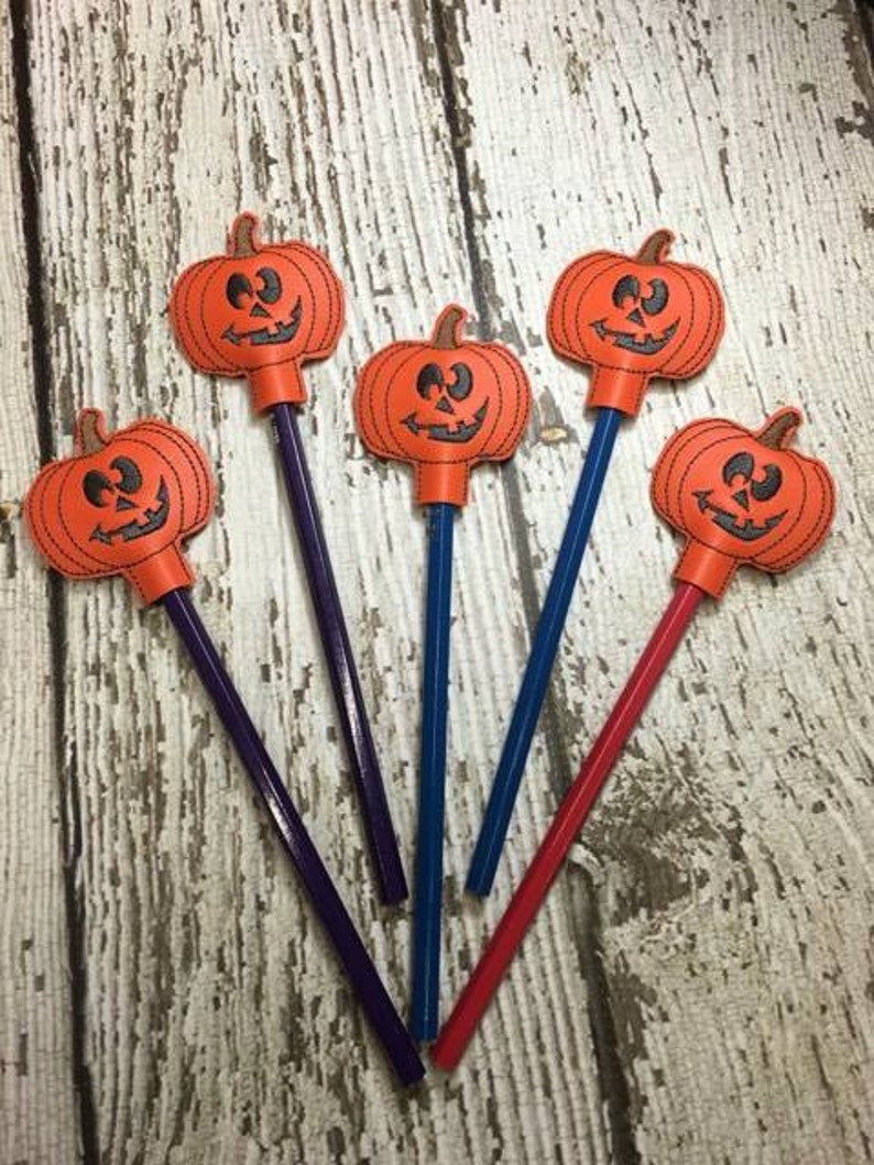 Jack O Lantern - Halloween - Pencil Toppers - in the Hoop - DIGITAL ...