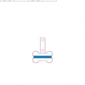 K9 Thin Blue Line Dog Bone POLICE Law Enforcement in - Etsy