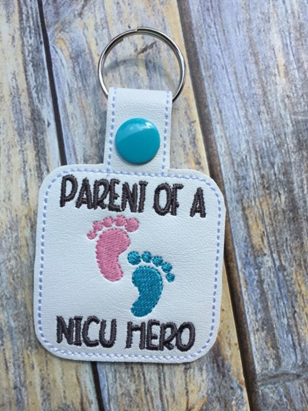 NICU Parent Neonatal Intensive Care Unit Hero Key Fob in the Hoop ...