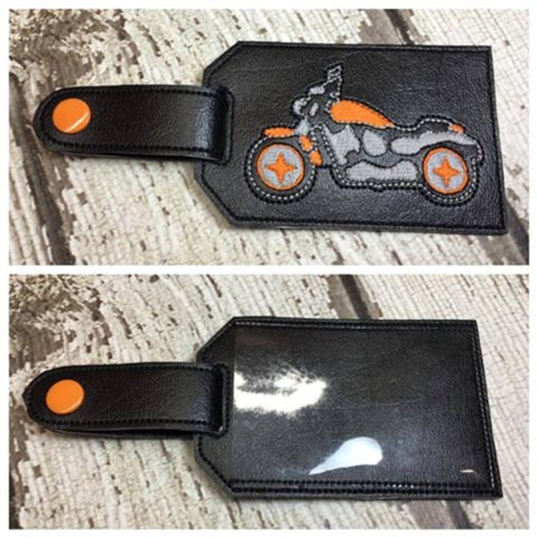 ITH Motorcycle Luggage Tags - With Strap - Biker - 4 X 4 and 5 X 7 ...