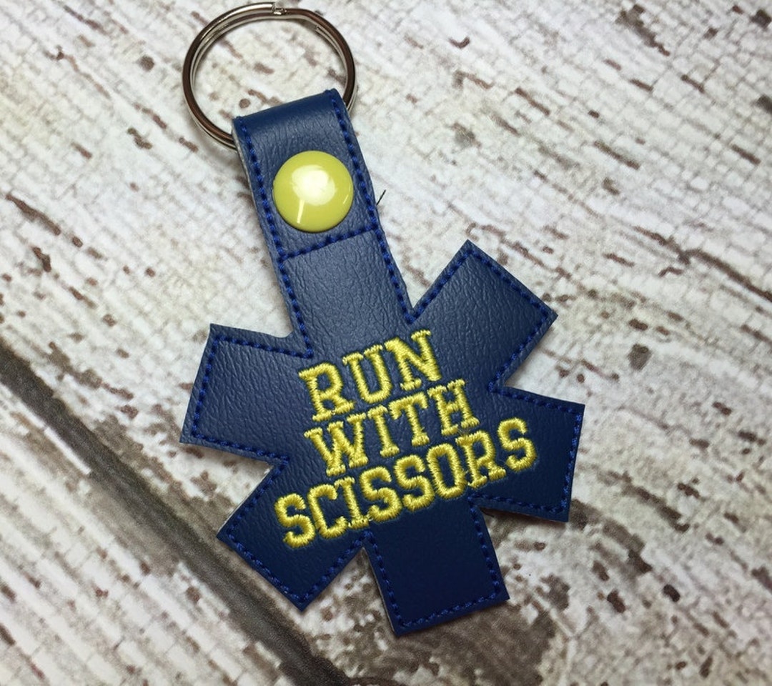 EMS Paramedic EMT Run With Scissors in the Hoop - Etsy