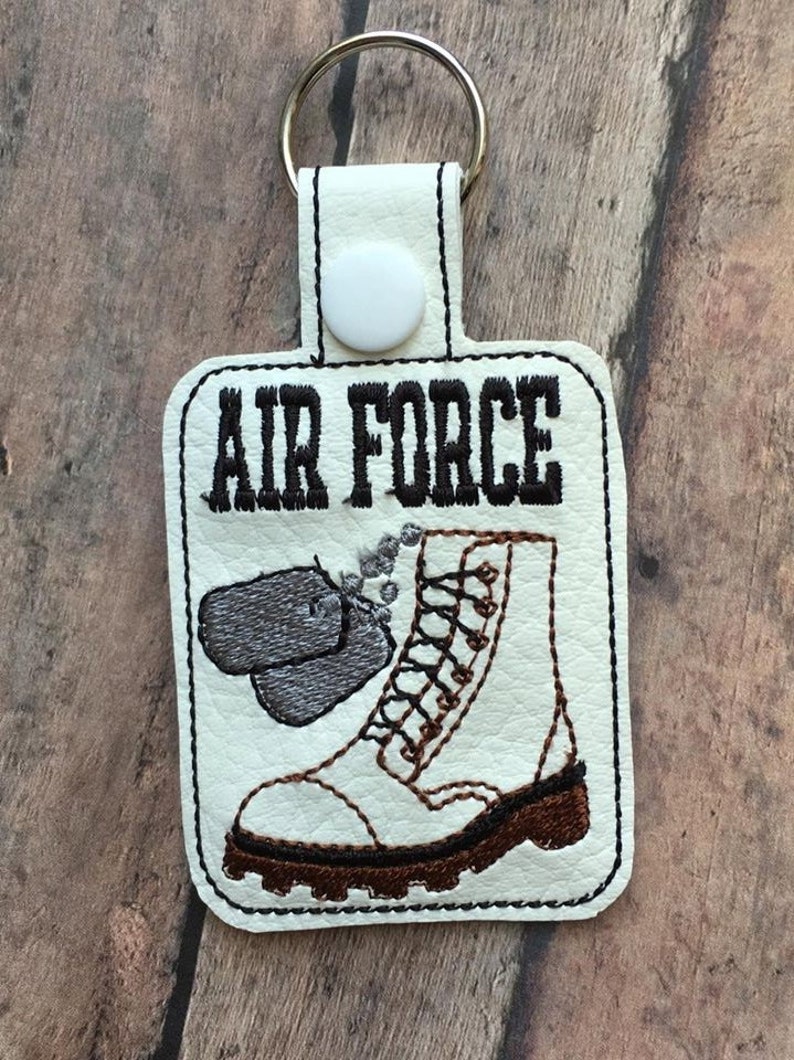 Air Force Combat Boot Dog Tags Key Fob Design DIGITAL - Etsy