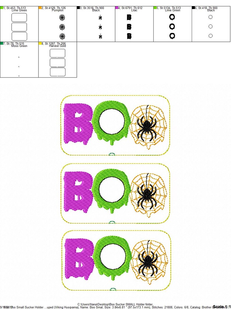 BOO Sucker Lollipop Holder Halloween Candy Holder in | Etsy