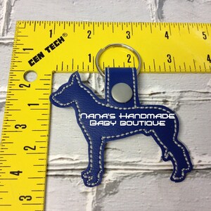 GREAT DANE Outline - Dane Dog - in the Hoop - Snap/rivet Key Fob ...