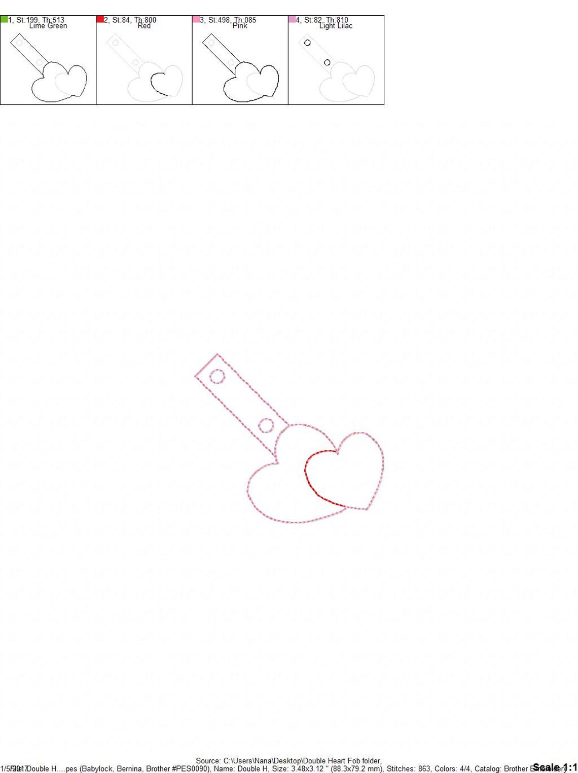 Double Heart Valentine's Valentine's Day Perfect - Etsy