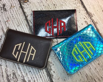 Eyelet Key Ring ID Driver's License Business Card | Etsy