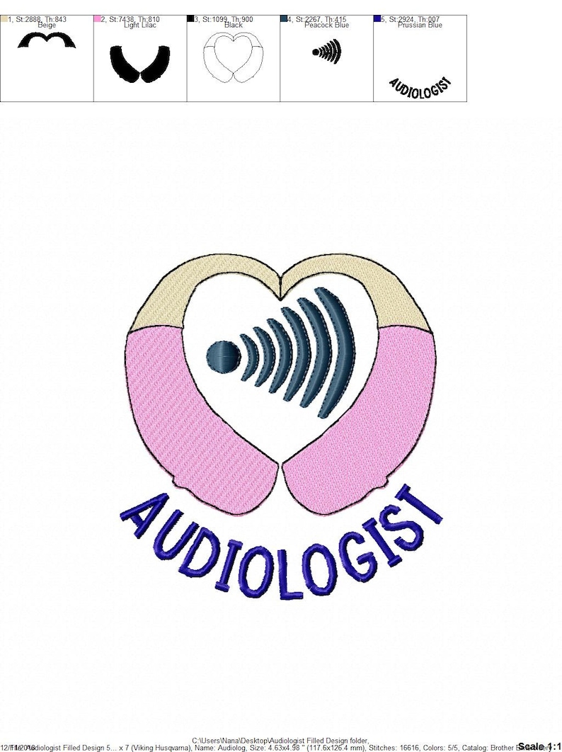 Audiologist - Hearing Aid - Filled DESIGN - 2 Sizes - Digital ...
