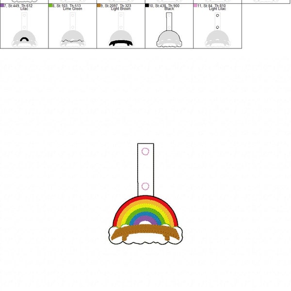 Rainbow Bridge Machine Embroidery Design - Etsy