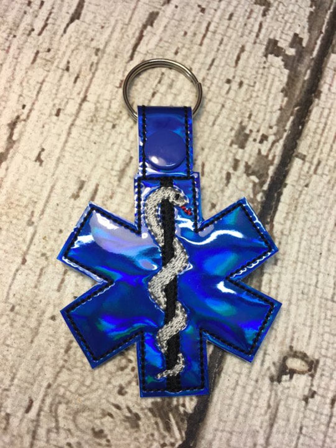 EMS - Paramedic - EMT - in the Hoop - Snap/rivet Key Fob - Digital ...