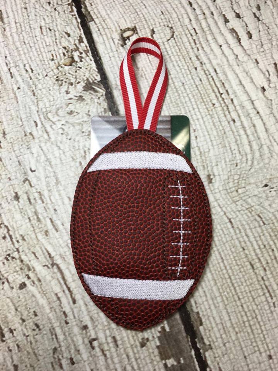 Football - Gift Card Holder - Ornament - in the Hoop - DIGITAL ...