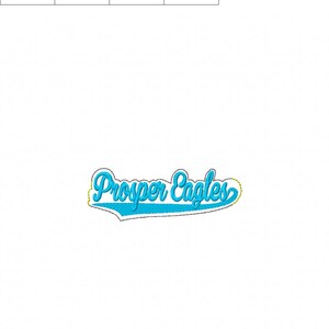 Prosper Eagles Team Headband Slip on DIGITAL Embroidery DESIGN - Etsy