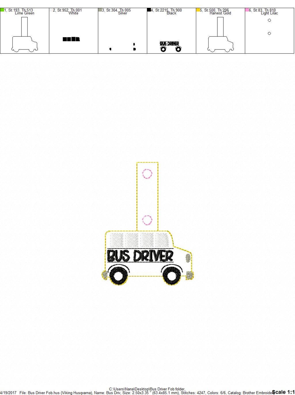 BLANK School Bus AND School Bus Driver Back to School Key | Etsy