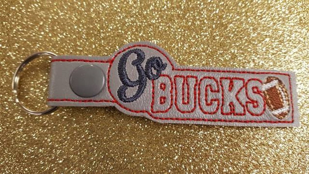 Bucks Football Key Fob in the Hoop DIGITAL Embroidery DESIGN - Etsy