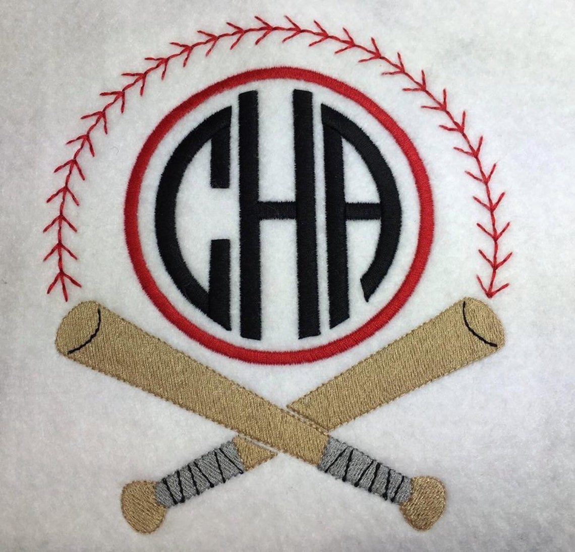 Baseball Monogram Frame ONLY - 10 Sizes INCLUDED!! - Embroidery Design ...