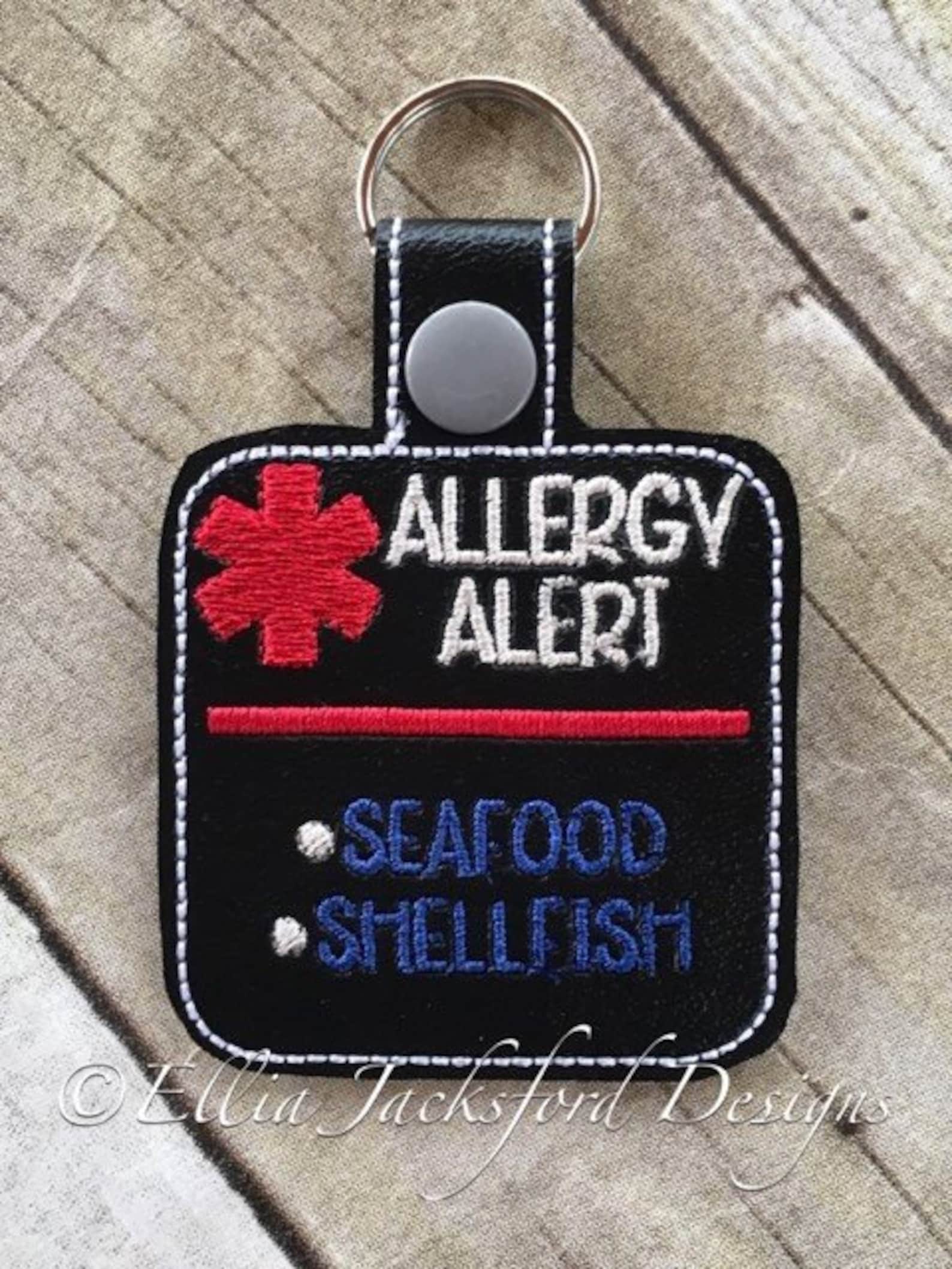 Allergy Alert Seafood Shellfish Medical Tag DIGITAL - Etsy