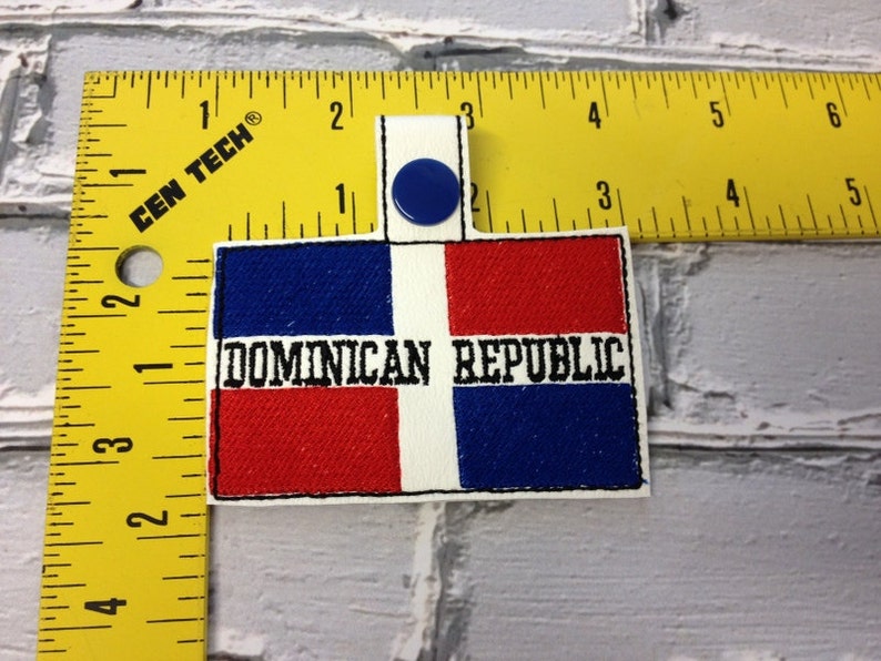 Dominican Republic in the Hoop Snap/rivet Key Fob - Etsy