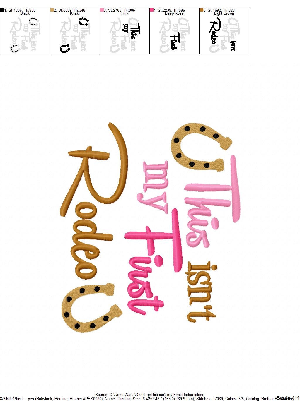 This Isn't My First Rodeo 4 Sizes Included Cowboy | Etsy