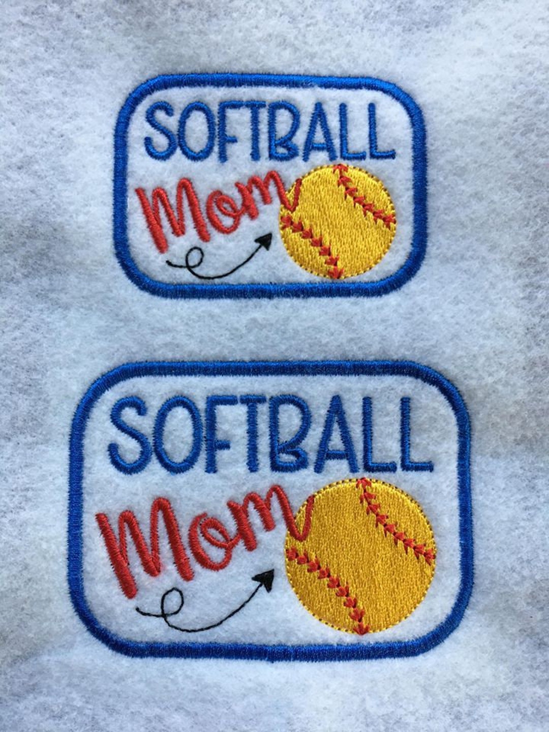 Softball Mom Hat PATCH 2 Sizes DIGITAL Embroidery Design - Etsy