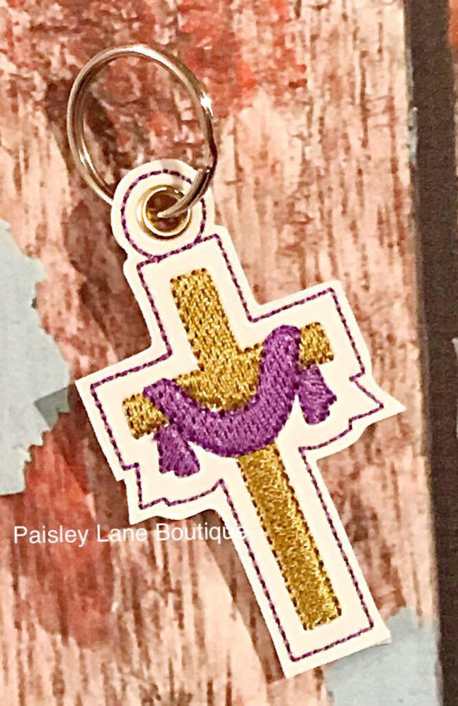 Shrouded Cross - Easter - Resurrection - Key Fob - DIGITAL Embroidery ...