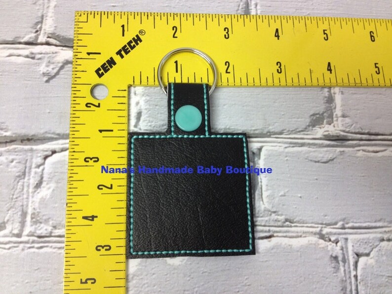 BLANK SQUARE in the Hoop Snap/rivet Key Fob DIGITAL - Etsy