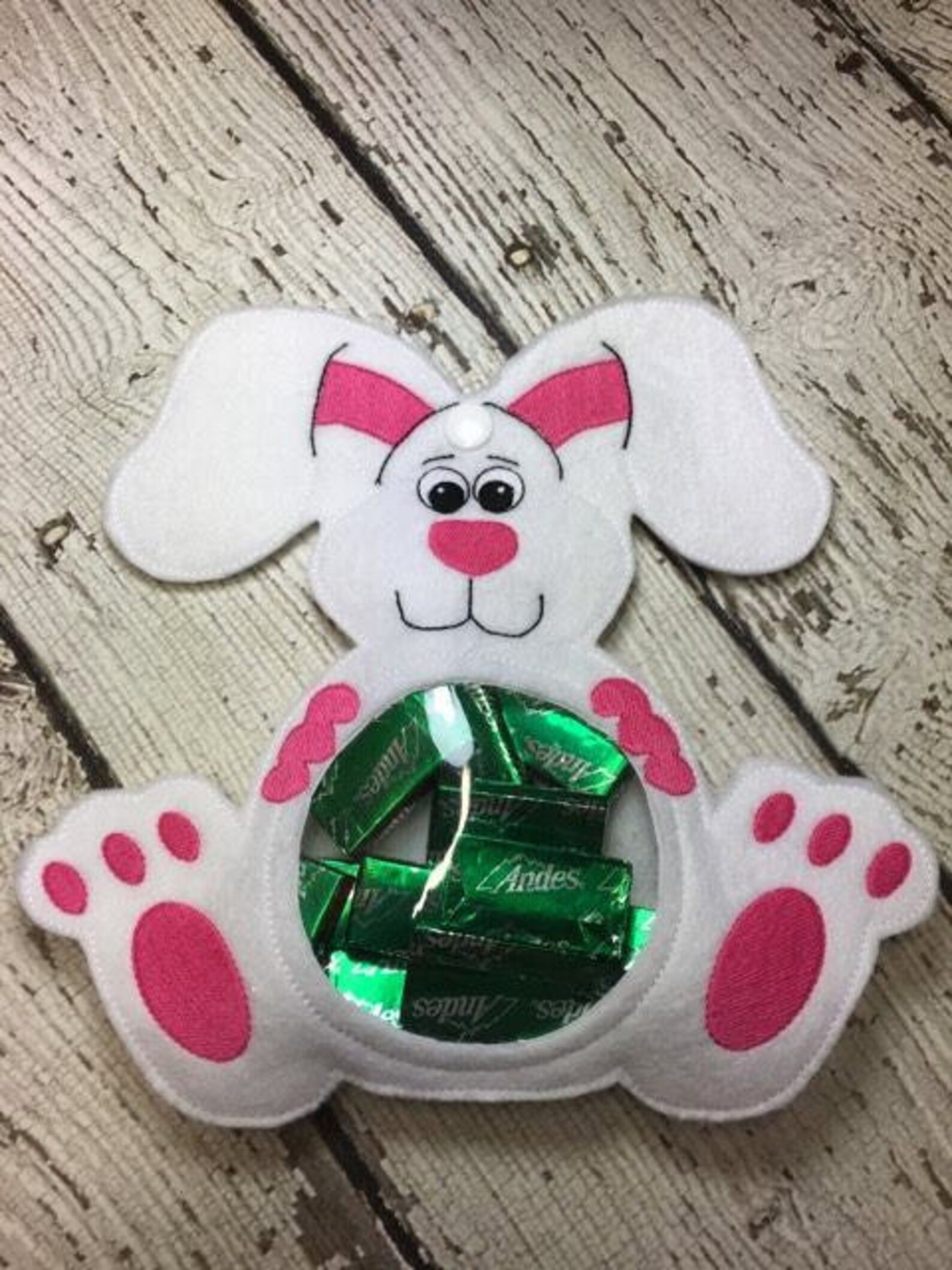 100% ITH Bunny Candy Holder Easter in the Hoop 5 X 7 - Etsy