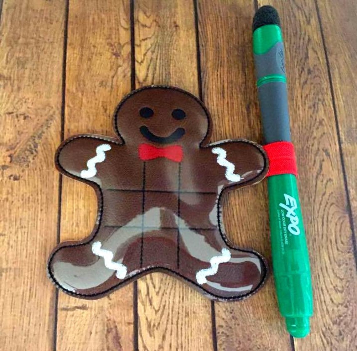 Gingerbread Man Tic Tac Toe Board Game Christmas DIGITAL - Etsy