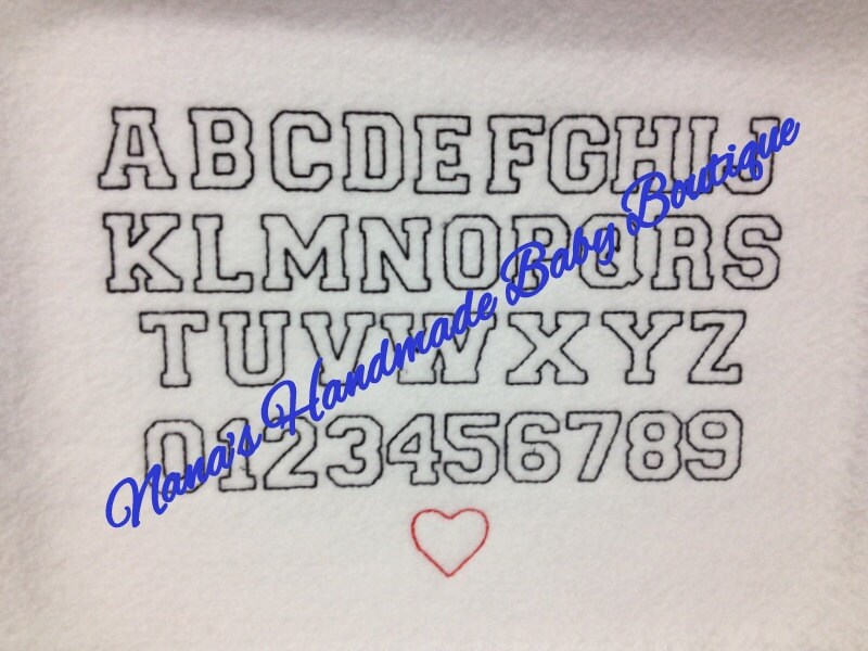 1 Freshman Outline FONT SET With Heart Included BX - Etsy