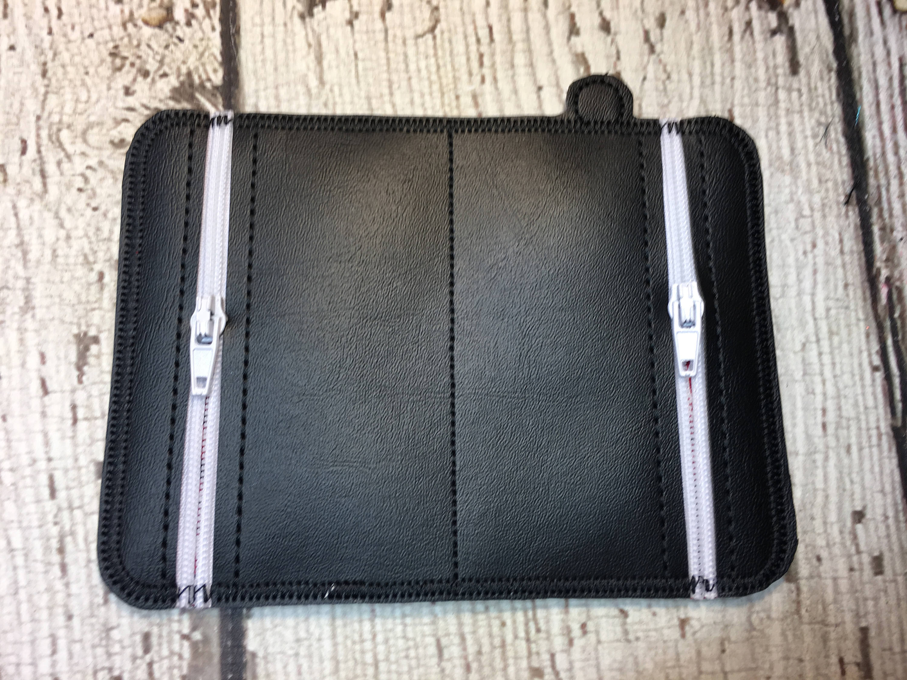 Double Zipper Eyelet Key Ring ID Driver's License | Etsy