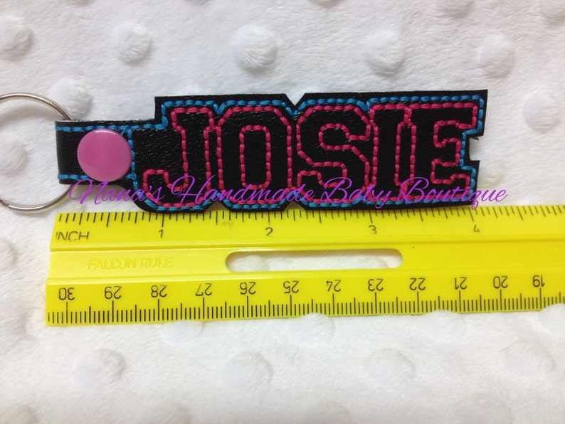 SUSIE Custom Name - in the Hoop - Snap/rivet Key Fob - DIGITAL ...