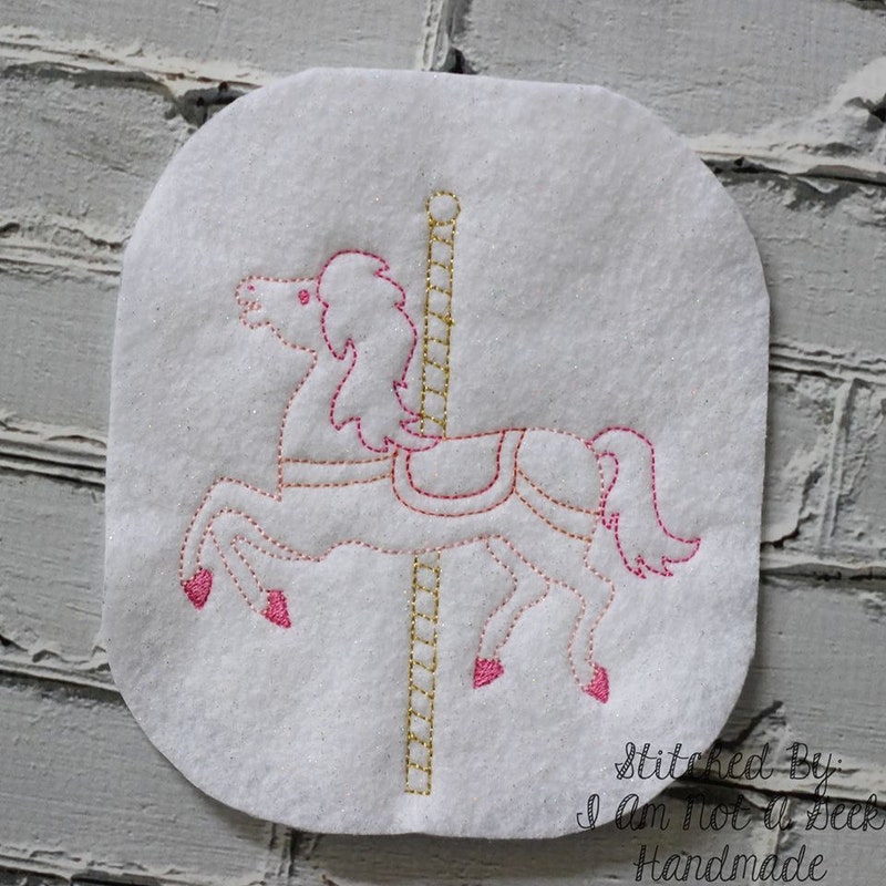 Carousel Horse Embroidery - Etsy