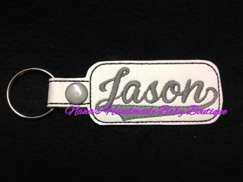 Jason in the Hoop Snap/rivet Key Fob DIGITAL EMBROIDERY - Etsy