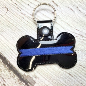 K9 Thin Blue Line Dog Bone POLICE Law Enforcement in - Etsy