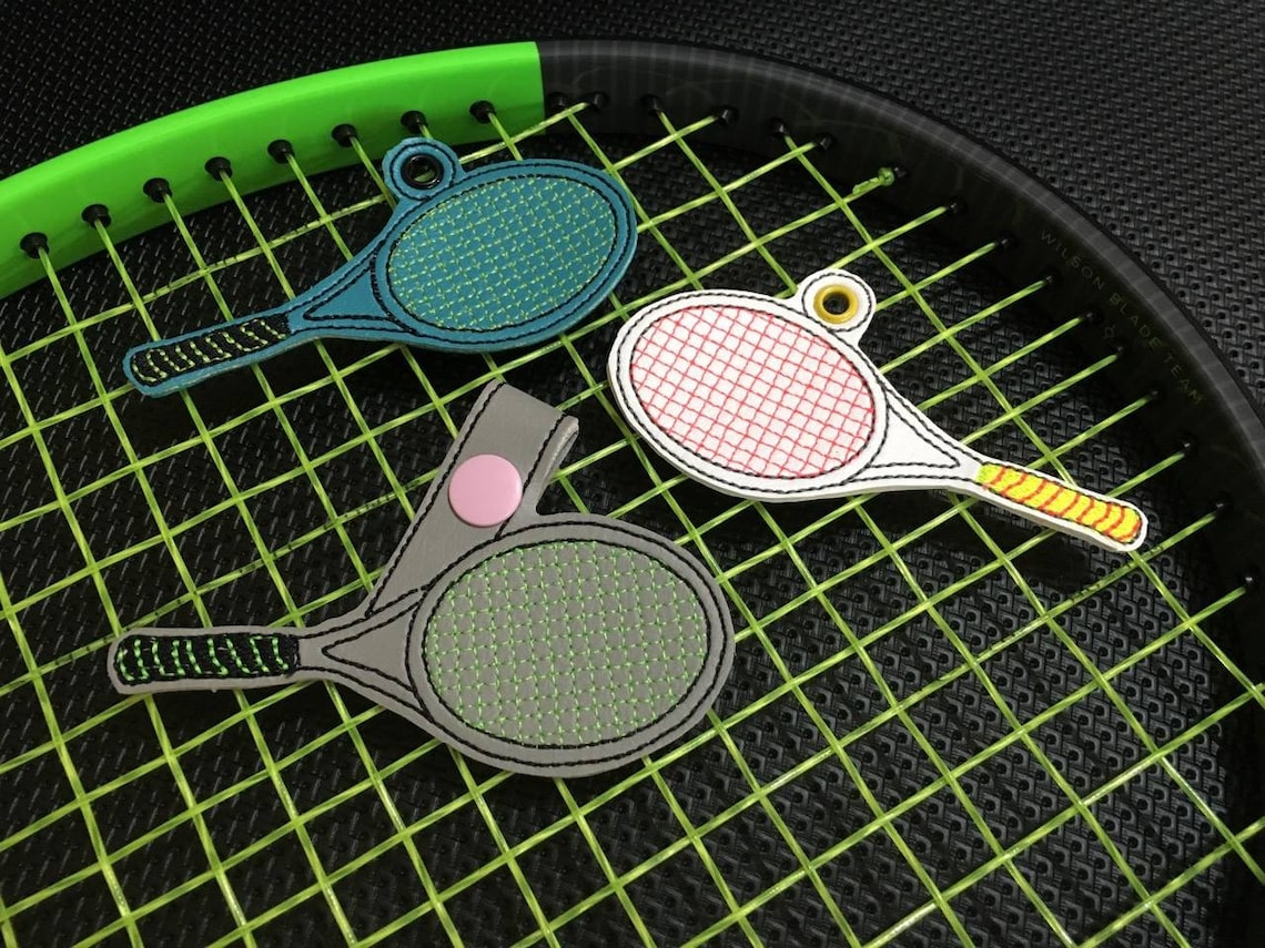 Tennis Racket in the Hoop 2 Style Fobs DIGITAL - Etsy