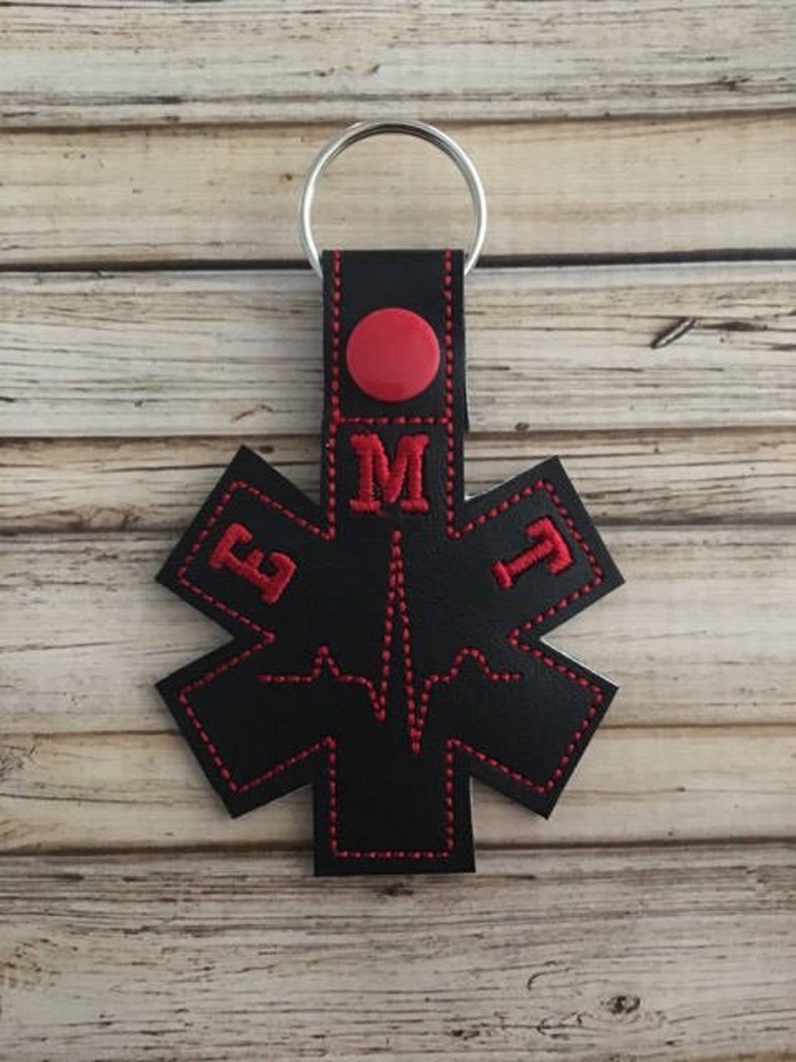 EMS - Paramedic - EMT - in the Hoop - Snap/rivet Key Fob - DIGITAL ...