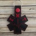 EMS - Paramedic - EMT - in the Hoop - Snap/rivet Key Fob - DIGITAL ...