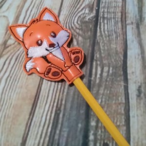 Fox Woodland Creatures Feltie Pencil Toppers Design DIGITAL Embroidery ...