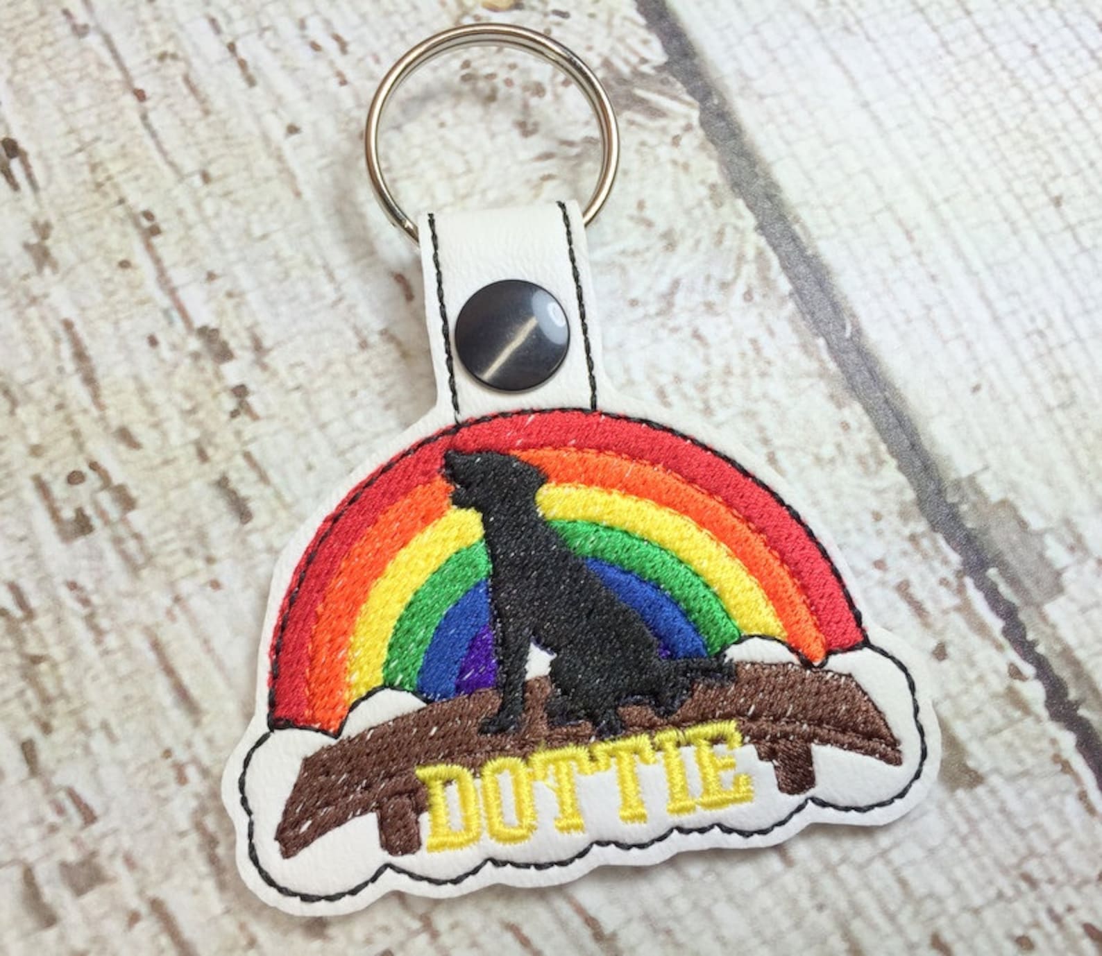 Lab Rainbow Bridge - Labrador Retriever - Dog - Pet Loss - in the Hoop ...