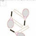 Tennis Racket in the Hoop 2 Style Fobs DIGITAL - Etsy