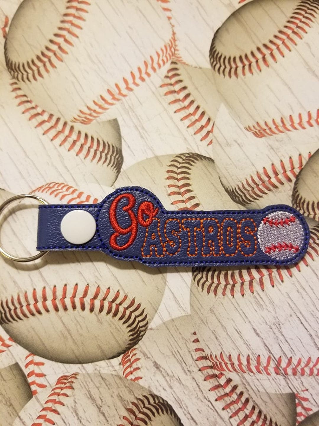 Go Astros - Baseball - Key Fob in the Hoop - DIGITAL Embroidery DESIGN ...