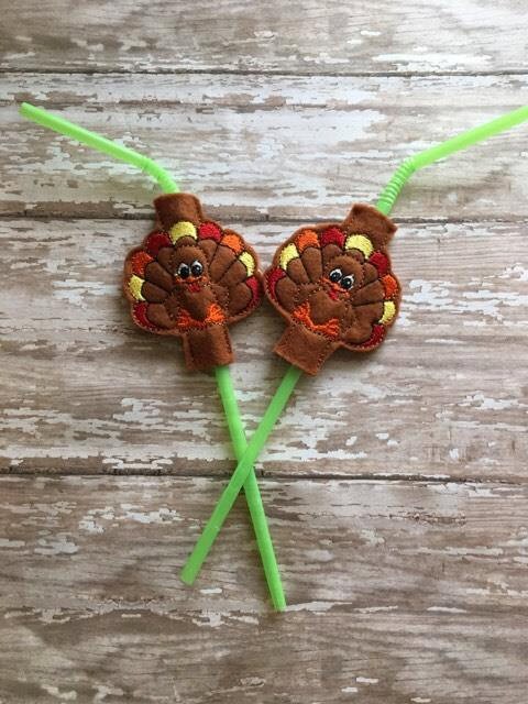Turkey Straw Slider Thanksgiving in the Hoop DIGITAL | Etsy