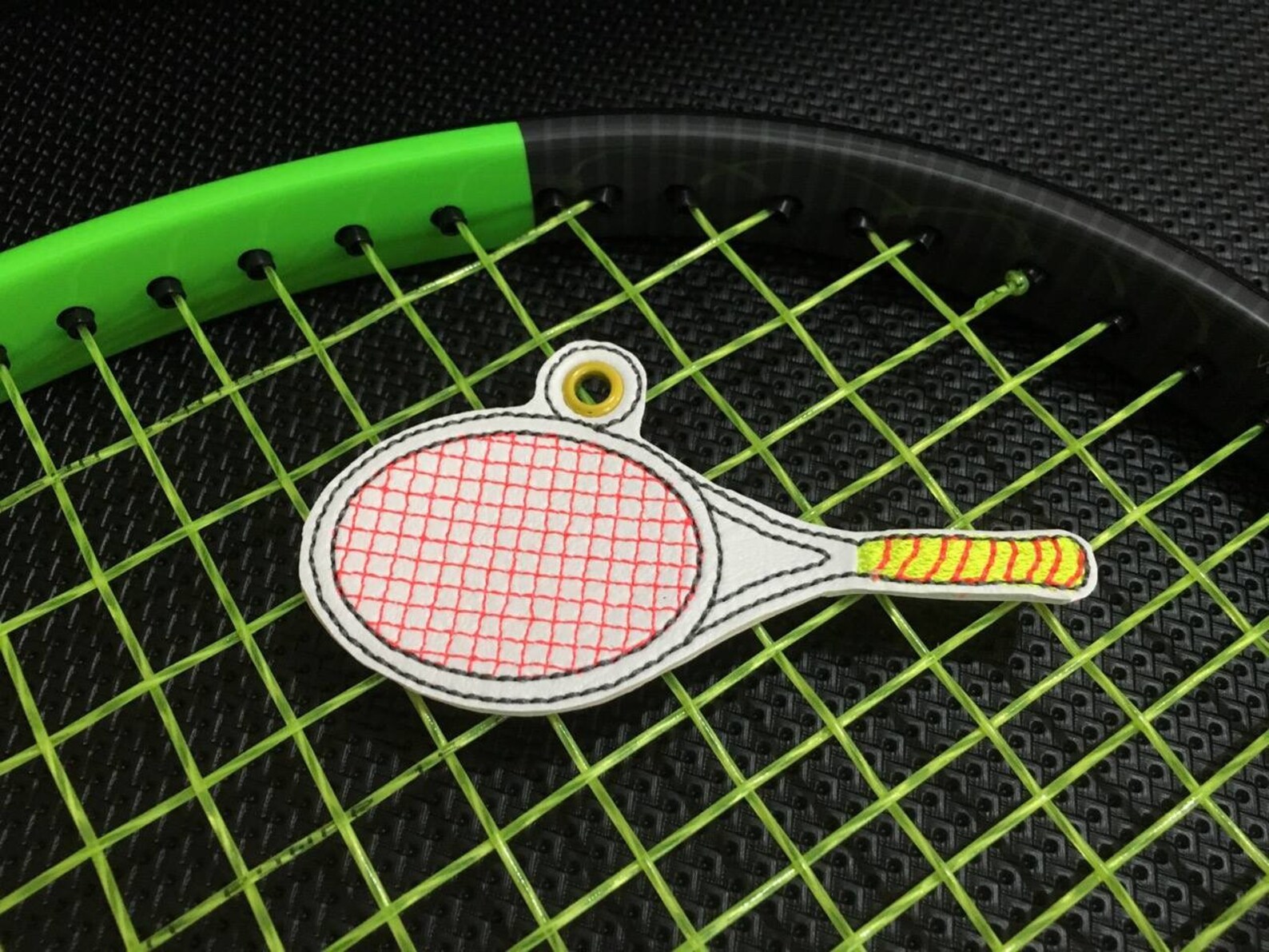 Tennis Racket in the Hoop 2 Style Fobs DIGITAL - Etsy